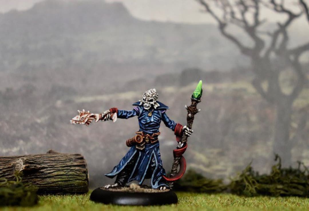 Undead Dragonborn Sorcerer Skeleton Blaizen 28mm FANTASY RACES RPG ...