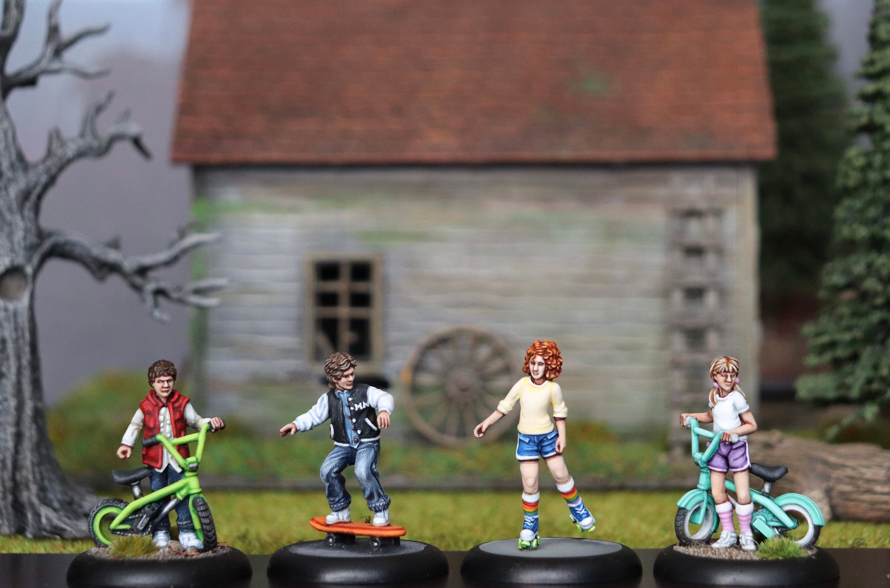 KIDS ON WHEELS Full Set of 28mm Rpg Miniatures - Set of 4. “sold ...