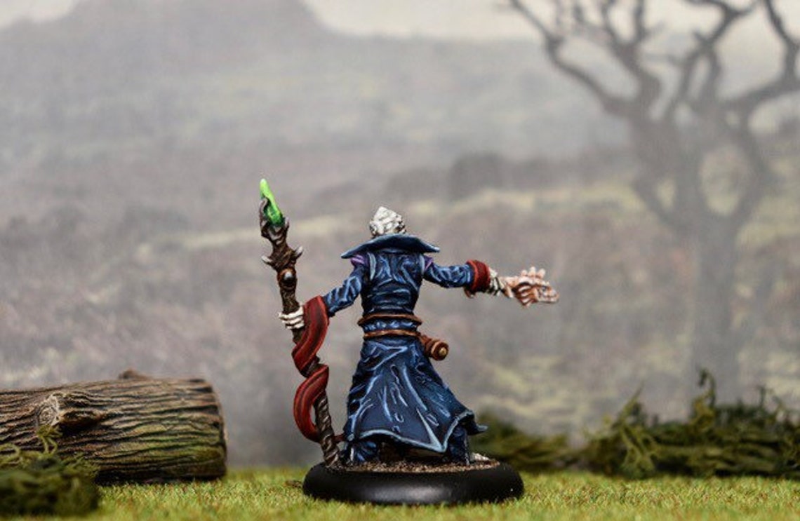 Undead Dragonborn Sorcerer Skeleton Blaizen 28mm FANTASY RACES RPG ...