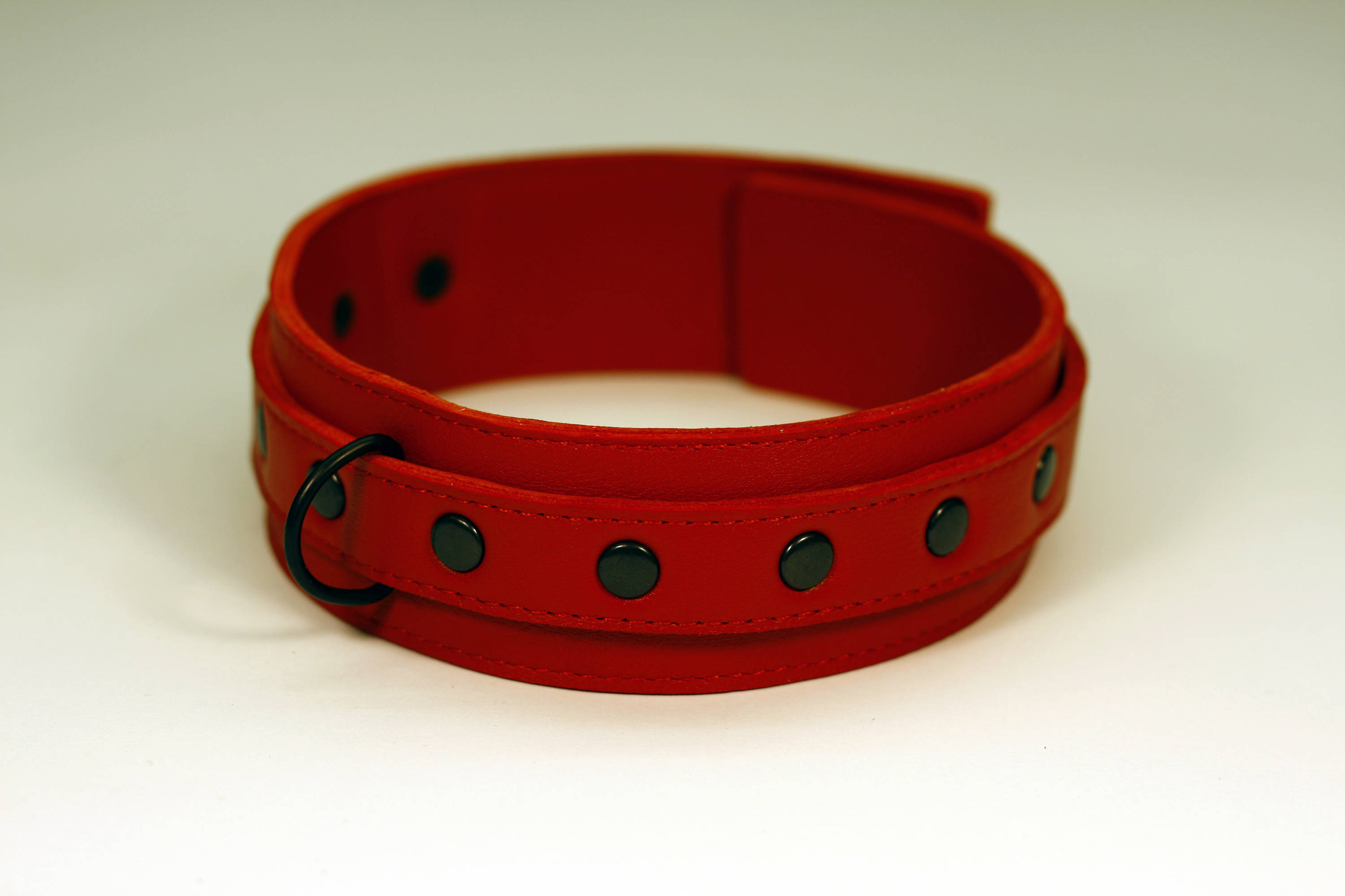 BDSM SET: Genuine Leather Collar Wrist Cuffs Ankle Cuffs. - Etsy