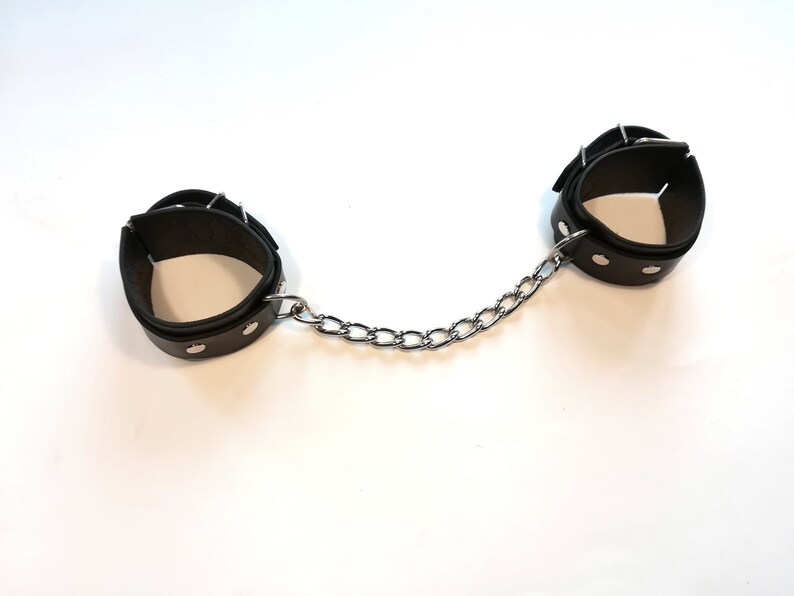 BDSM WRIST CUFFS Hands Restraints Handmade Leather - Etsy