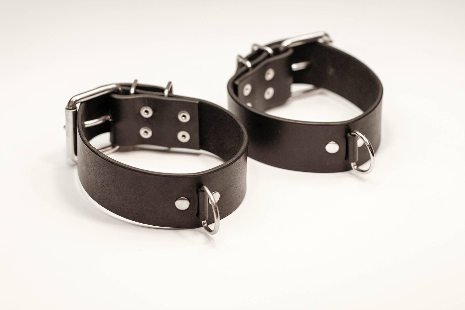Bdsm Set Neck Cuff Wrist Cuffs Ankle Cuffs Leather Collar Etsy