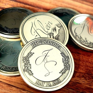 Personalized Engraved Brass Commemorative Coin - Ideal for ...