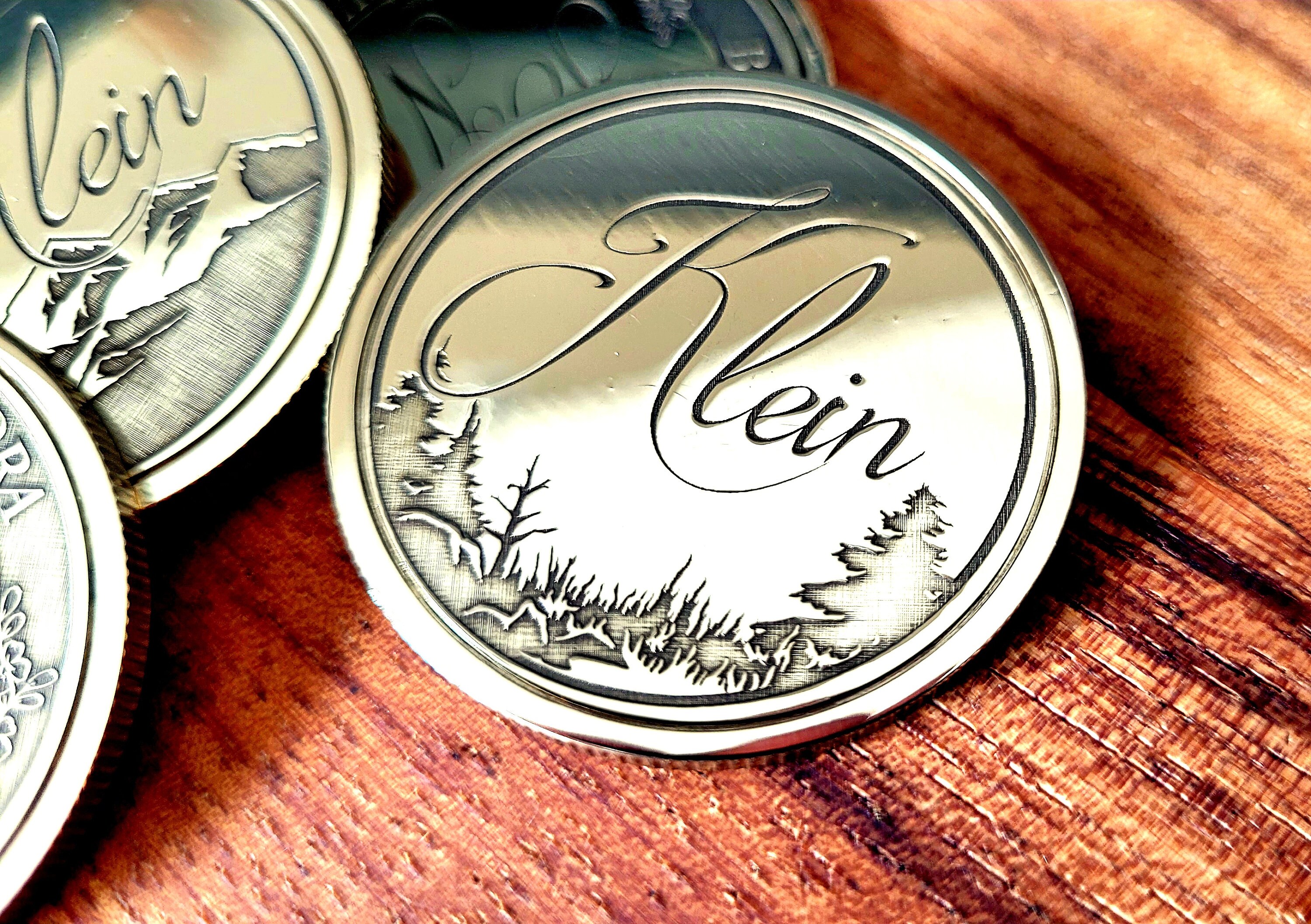 Personalized Engraved Brass Commemorative Coin Ideal for Anniversaries ...