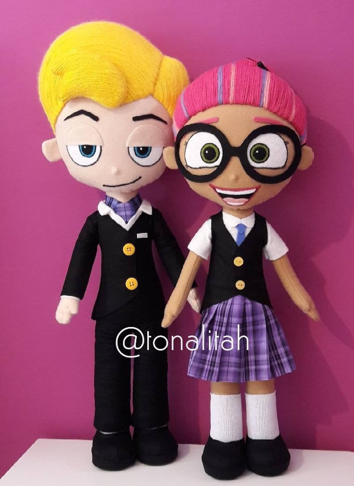 Lou and Mandy Uglydolls custom doll inspired by the movie | Etsy