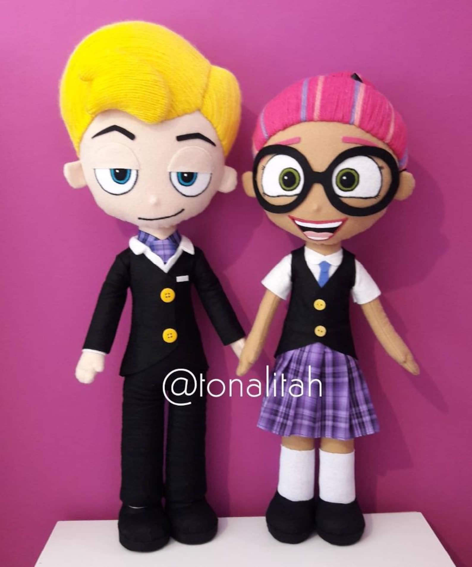 Lou and Mandy Uglydolls custom doll inspired by the movie | Etsy