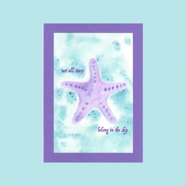 Starfish Card - Etsy