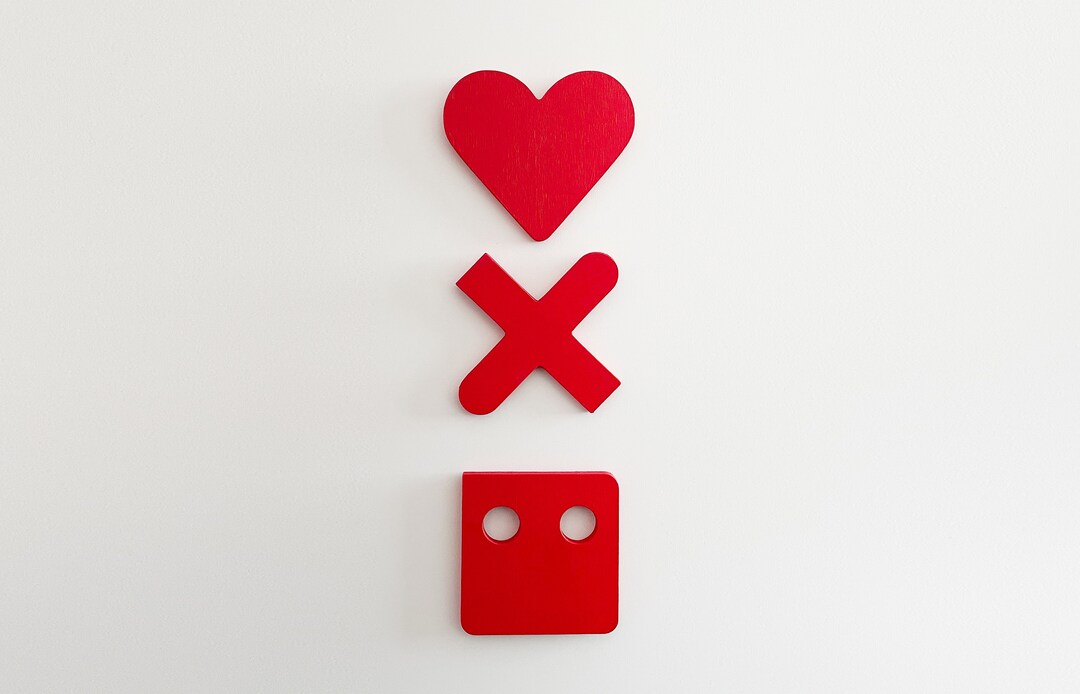 Love, Death & Robots Wall Decoration Heart, Dead, Robot Symbols Science ...