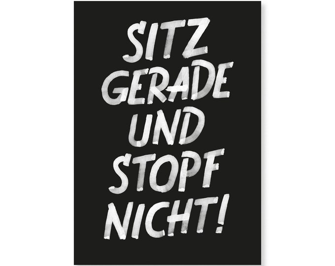 Sitz Gerade Und Stopf Nicht
