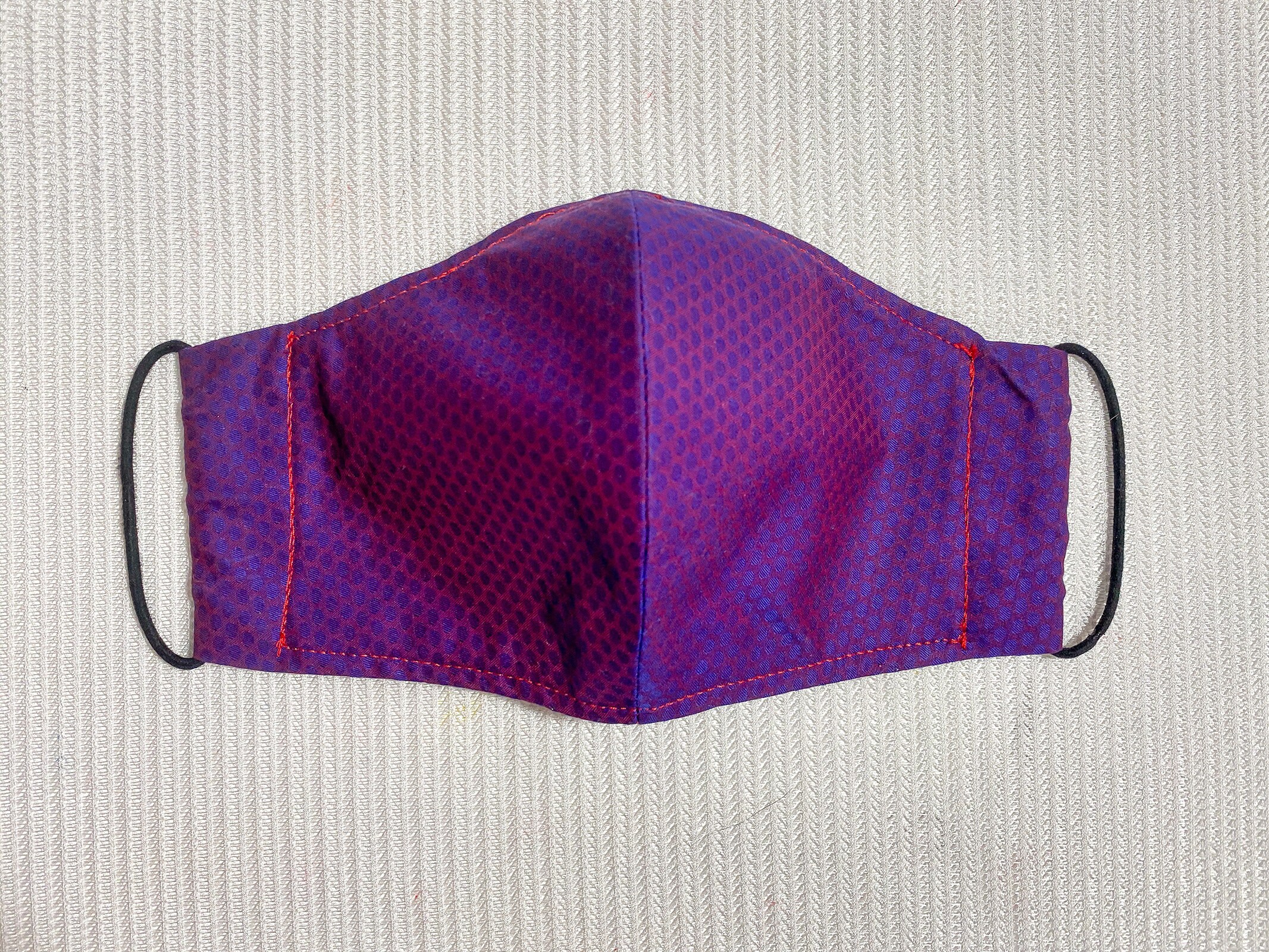 Two-toned Purple Fitted Face Mask - Etsy 日本