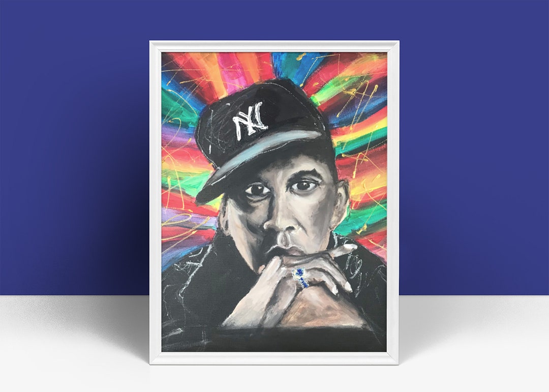 Jay-z Portrait Digital Print Instant Download Wall Art Prints Unique ...