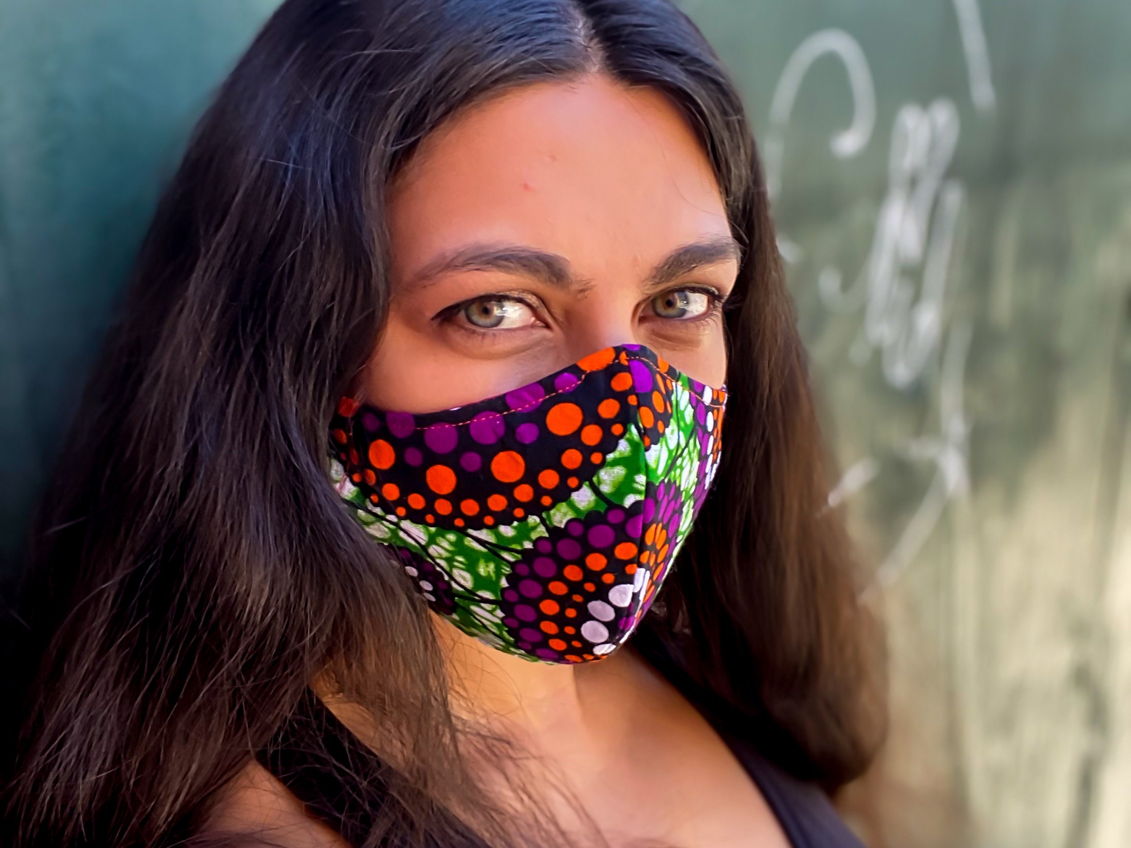 African Print Face Mask - Etsy UK