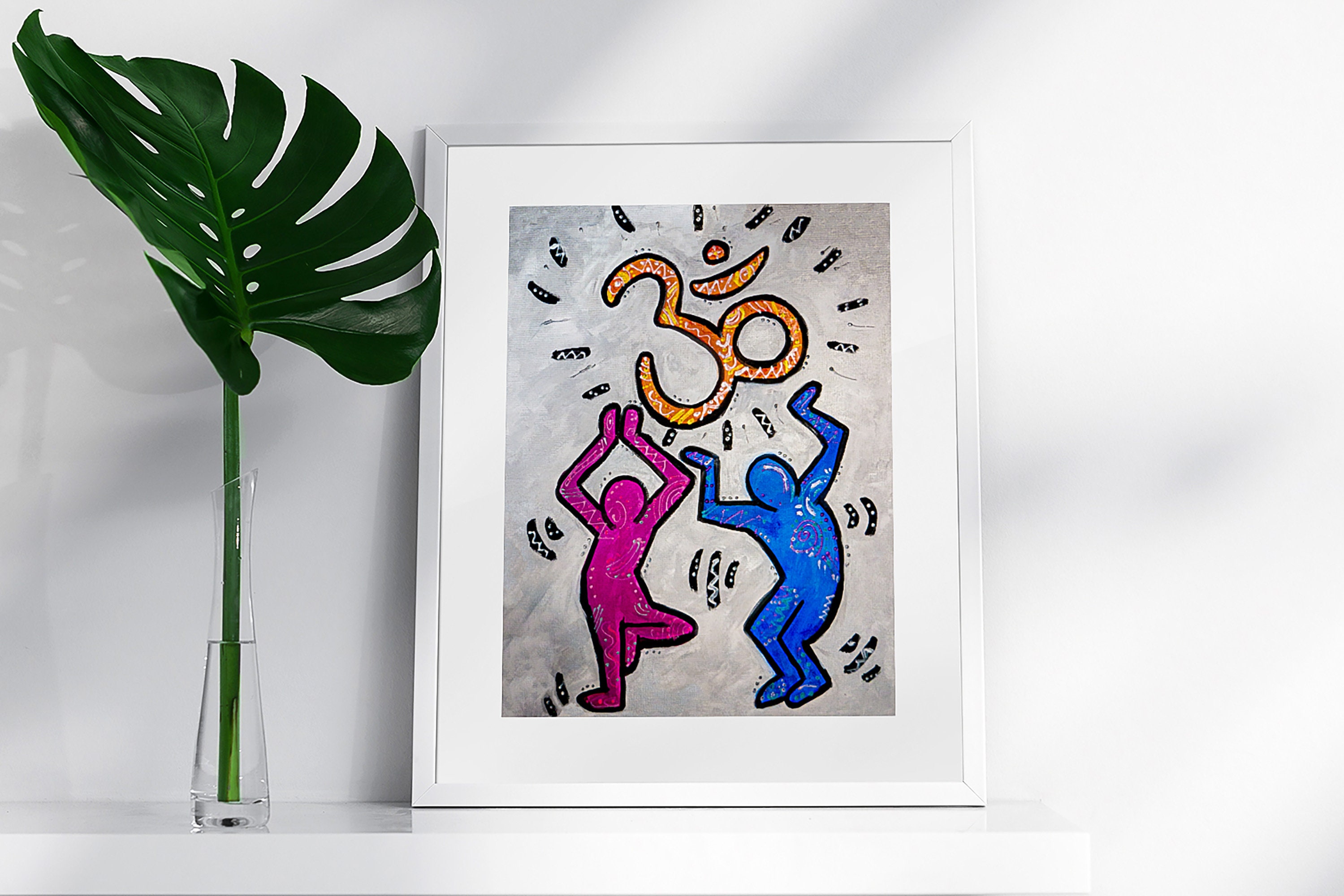 Yogi Pop Art Original Painting-digital Print- Aum -yoga Art - Etsy