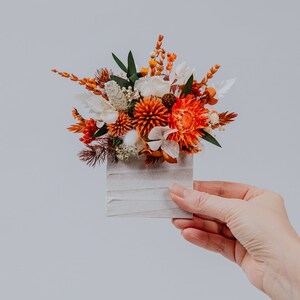 Terracotta Thistle Pocket Boutonniere/rustic Dried Pocket Boutonniere ...