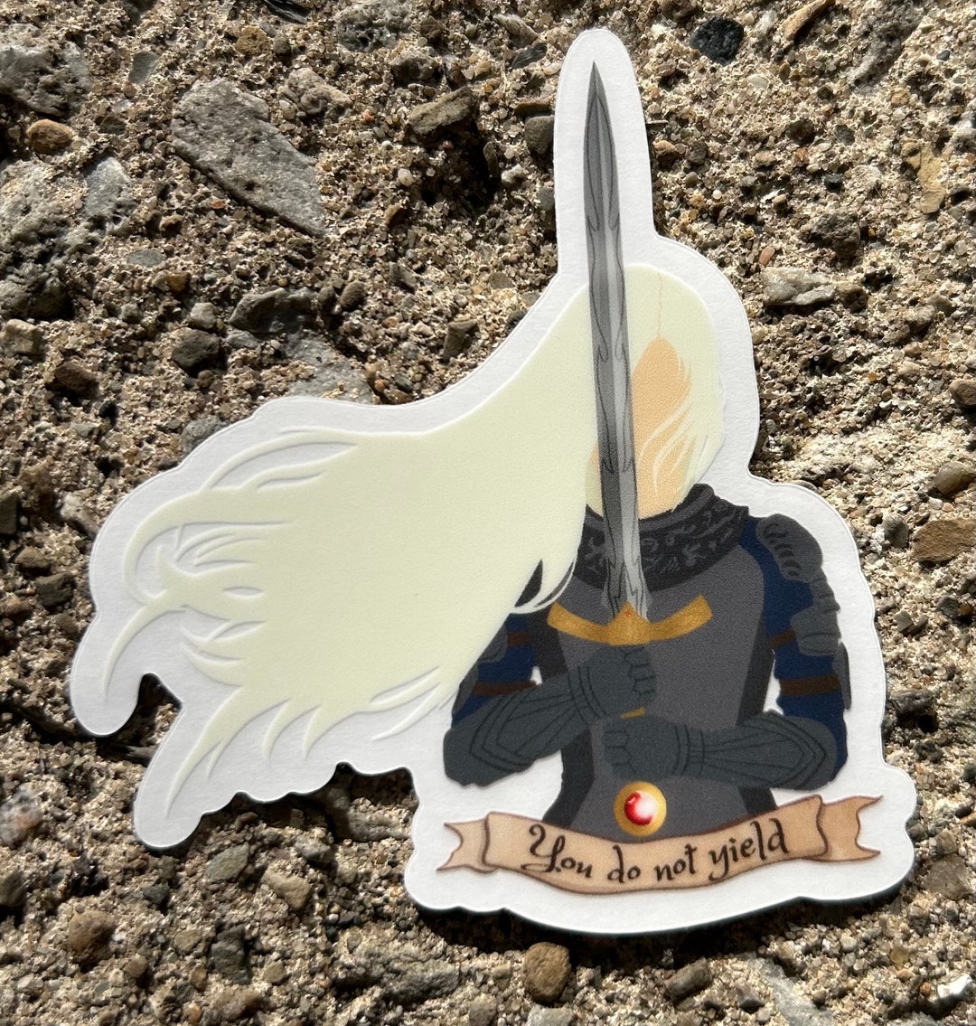 You Do Not Yield Sticker Throne of Glass Decal Aelin Galathynius ...