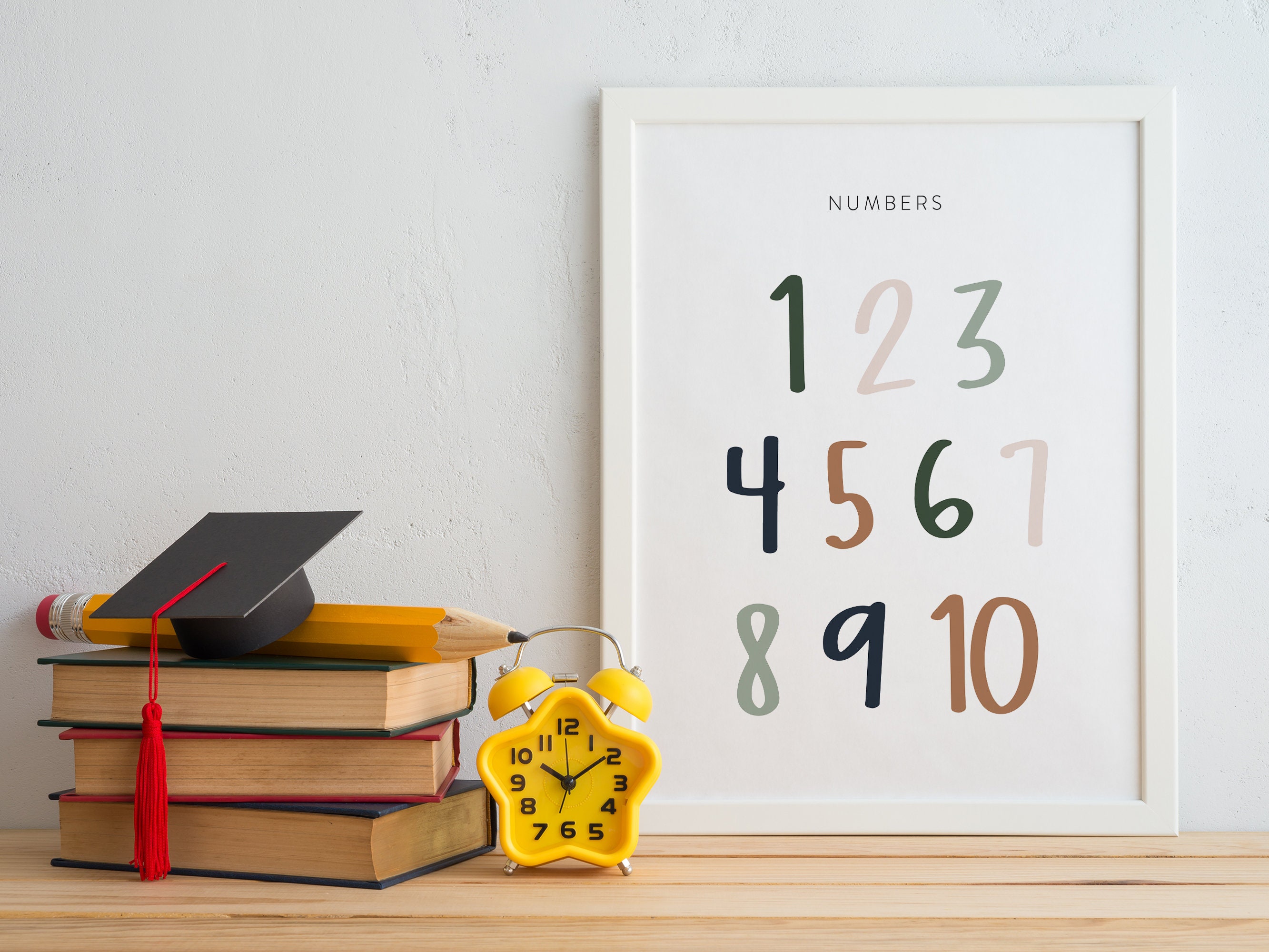 Numbers Poster, Educational Posters for Kids, Counting to 10 Digital ...