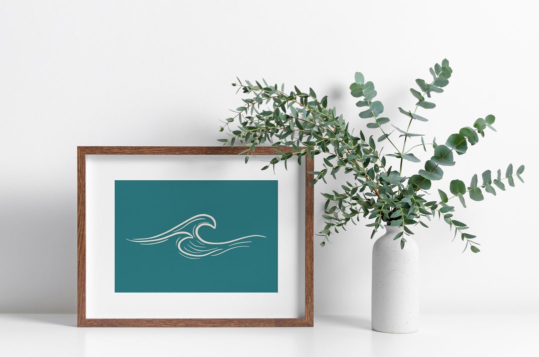 Ocean Waves Printable // Beach Decor Printable Beach Digital - Etsy