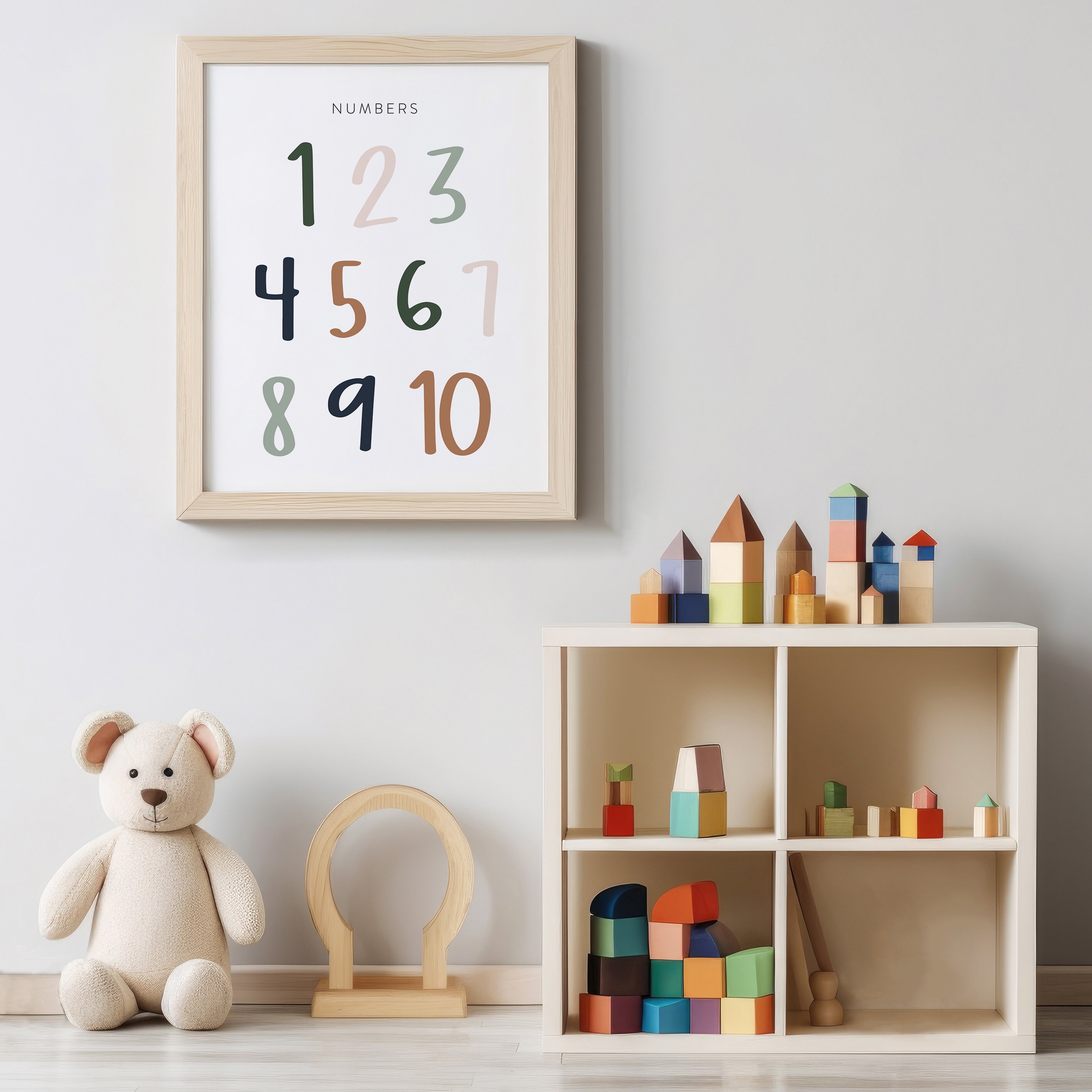 Numbers Poster, Educational Posters for Kids, Counting to 10 Digital ...