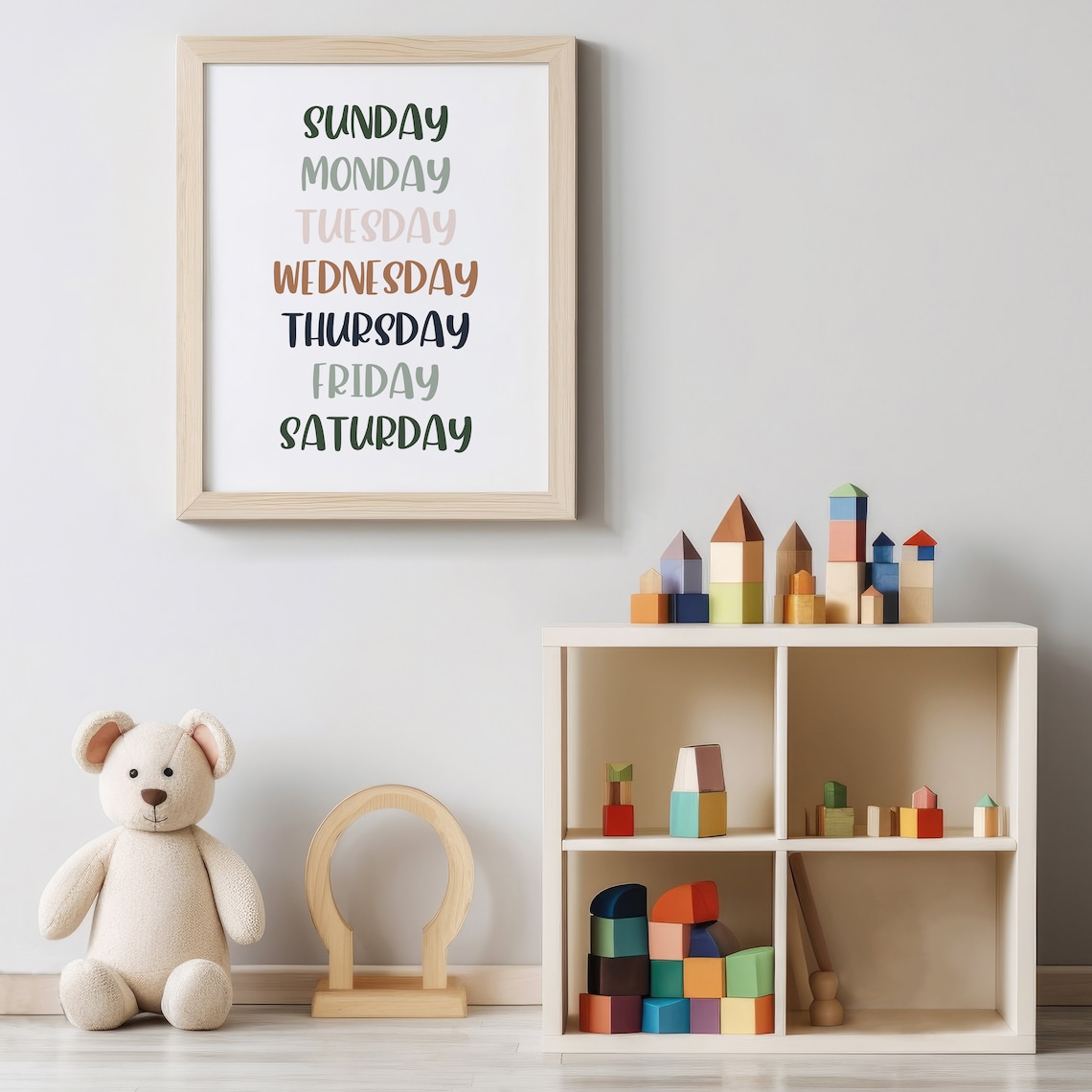 Days of the Week Poster, Educational Posters for Kids, Weekdays Digital ...