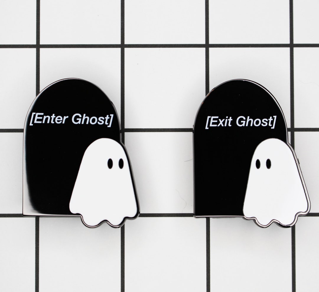 Enter Ghost / Exit Ghost Hamlet Cute Shakespeare Theatre Hard Enamel ...