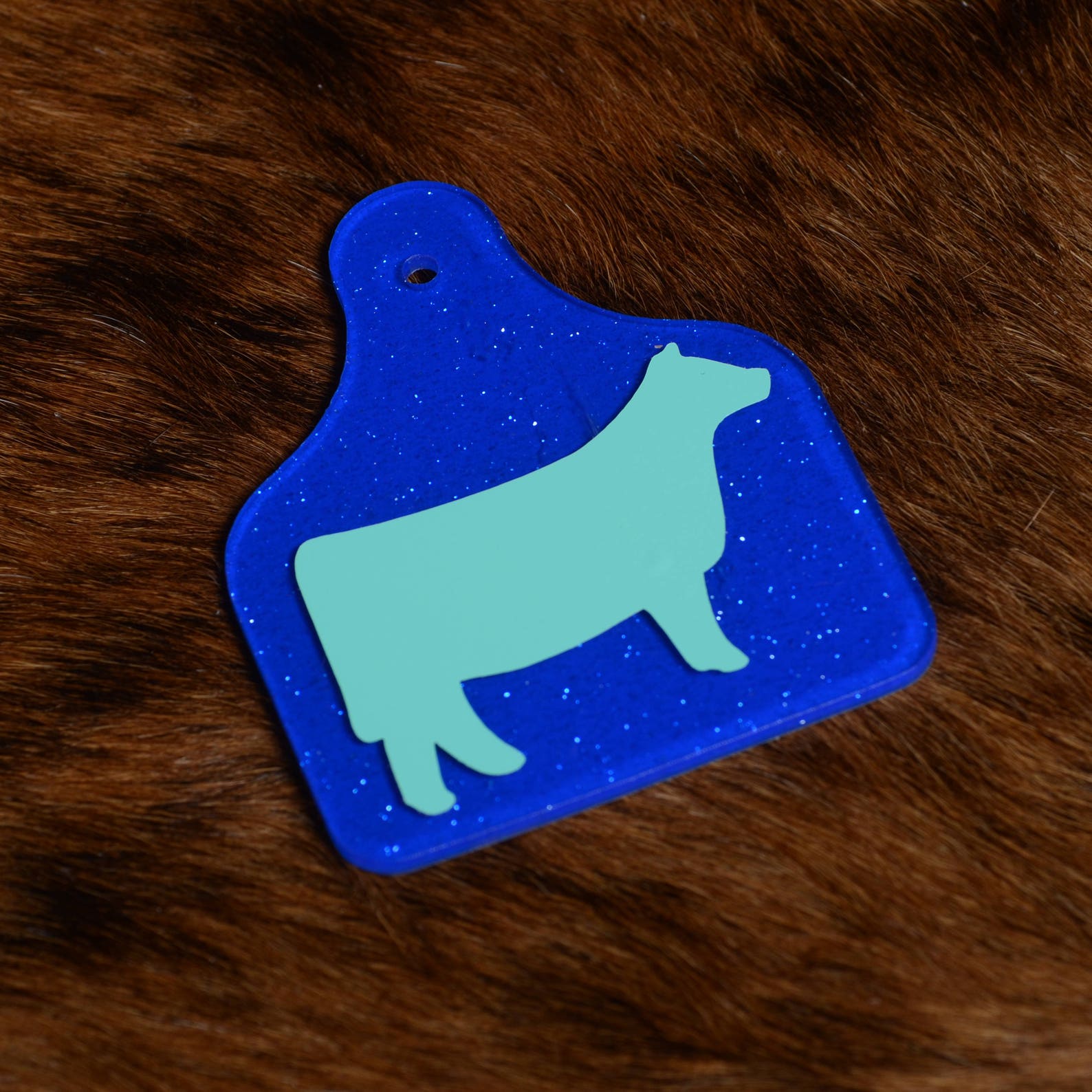 Show cow ear tag Ear Tag Cow ear tag Ear tag key chain Ear | Etsy