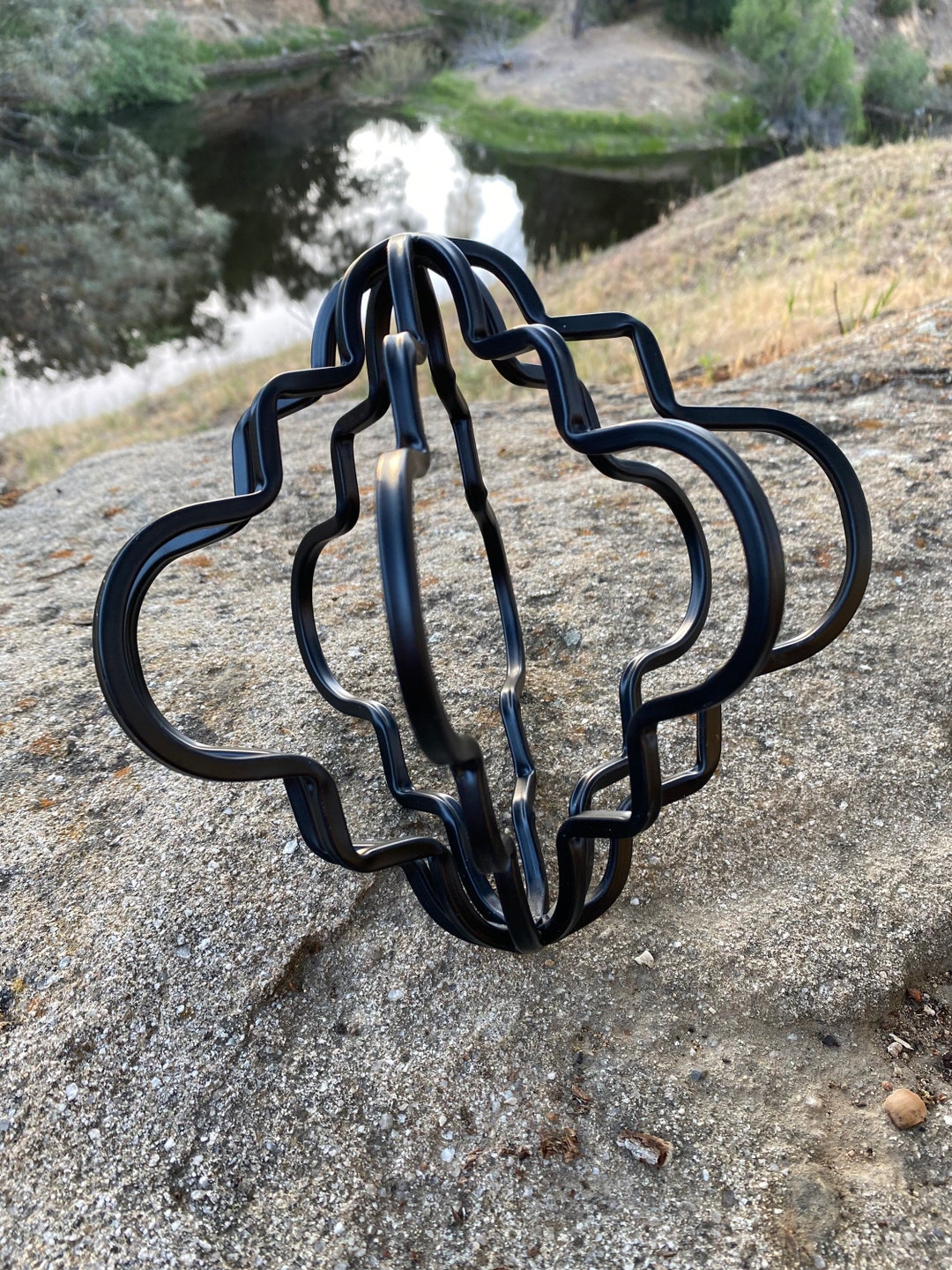 Quatrefoil Orb: Boho Chic Hanging Sphere, Patio Decor - Etsy