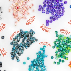 Recycled Ocean Plastic Beads: 4mm Jewellery Making Supplies (50-pack ...