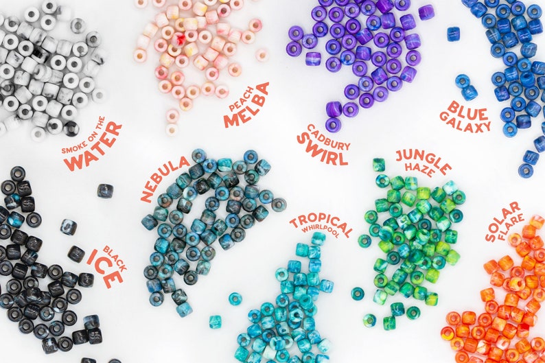 Recycled Ocean Plastic Beads: 4mm Jewellery Making Supplies (50-pack ...