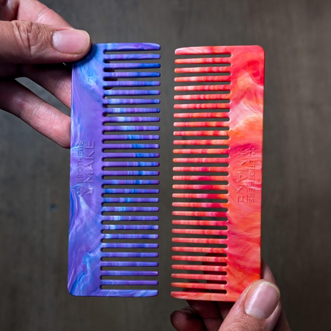 2-PACK Recycled Plastic Hair Combs | Shower Comb | Handbag Travel Comb ...