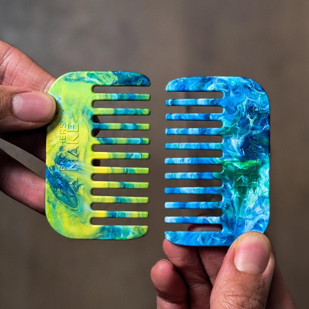 2-PACK Pocket EDC Combs | 100% Recycled Plastic | Eco Friendly | Every ...