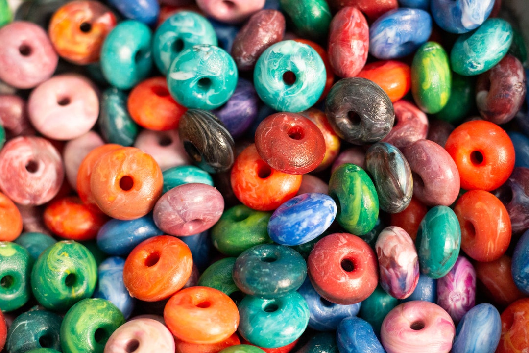 10 Recycled Plastic Beads 14mm Jewellery Making Bracelet - Etsy UK