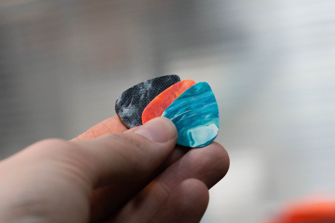 Eco Friendly Guitar Picks Pack of 3/6/10 Recycled Plastic Plectrums ...