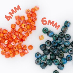 Recycled Ocean Plastic Beads: 4mm Jewellery Making Supplies (50-pack ...