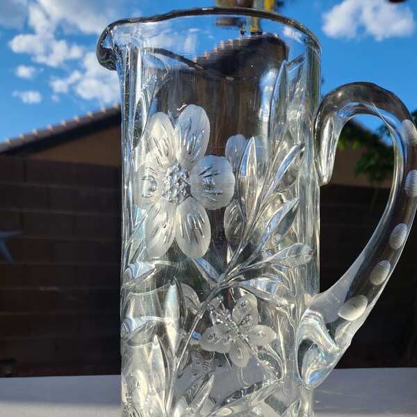Crystal Pitcher - Etsy