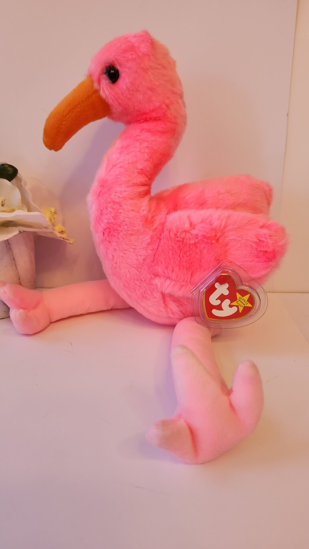Pinky Flamingo Beanie Buddy 1998 Plush - Etsy