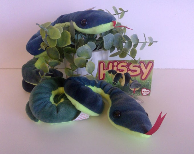 1997 Hissy the Snake Ty Beanie Baby With Collector Card - Etsy