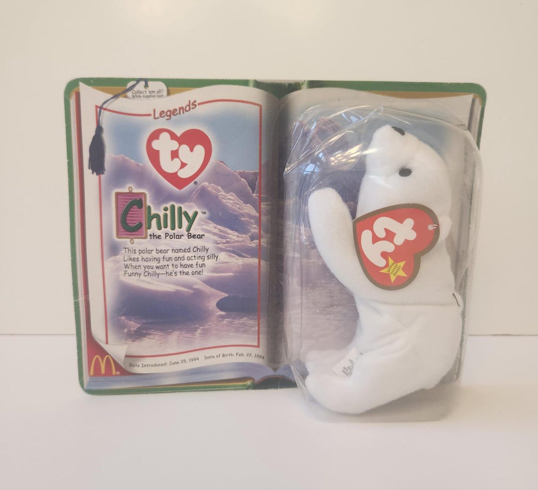 2000 Mcdonald's Ty Legends Chilly Polar Bear 5" Beanie Babies - Etsy