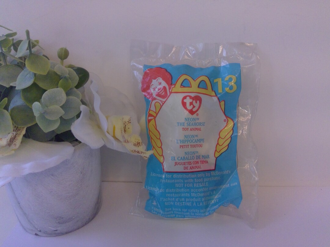 Mcdonald's Ty Teenie Beanie Baby Neon - Etsy