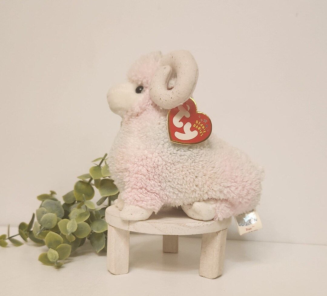 Ty Beanie Baby / Bam the Ram / 01/ Soft Pastel Colors - Etsy
