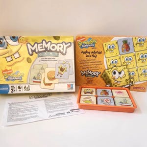 2000s Sponge Bob Memory Game, Hasbro/mb, Complete/pre-owned - Etsy