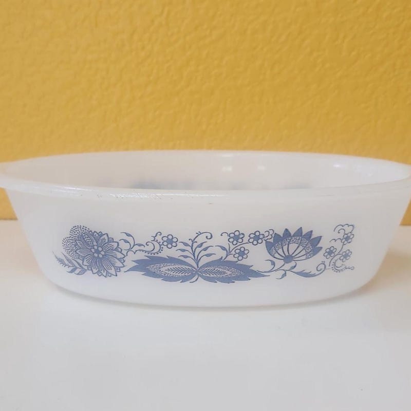 Vintage Oval Glass Dish - Etsy