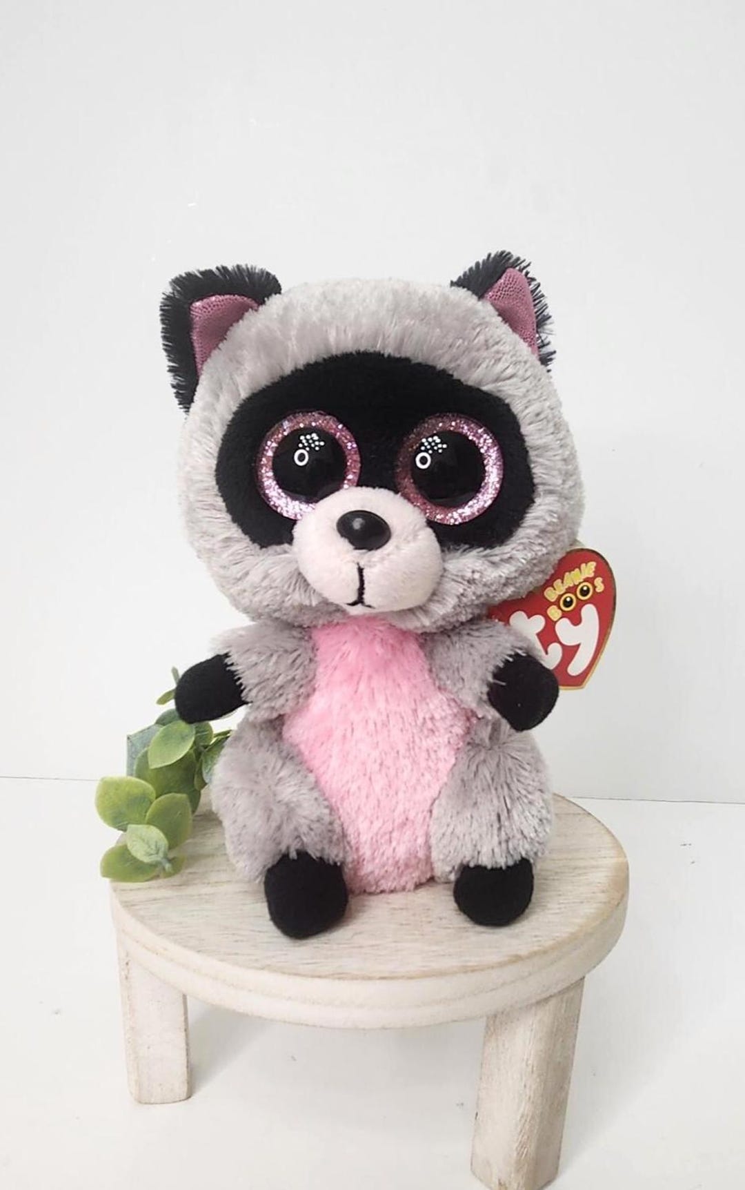 Ty Beanie Boo ROCCO the Raccoon 6-inch Collectible Plush - Grey Striped ...