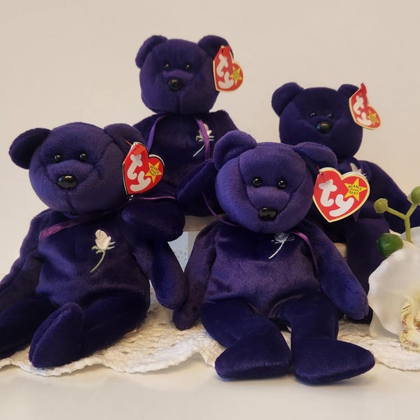 Purple Princess Ty Beanie Baby - Etsy