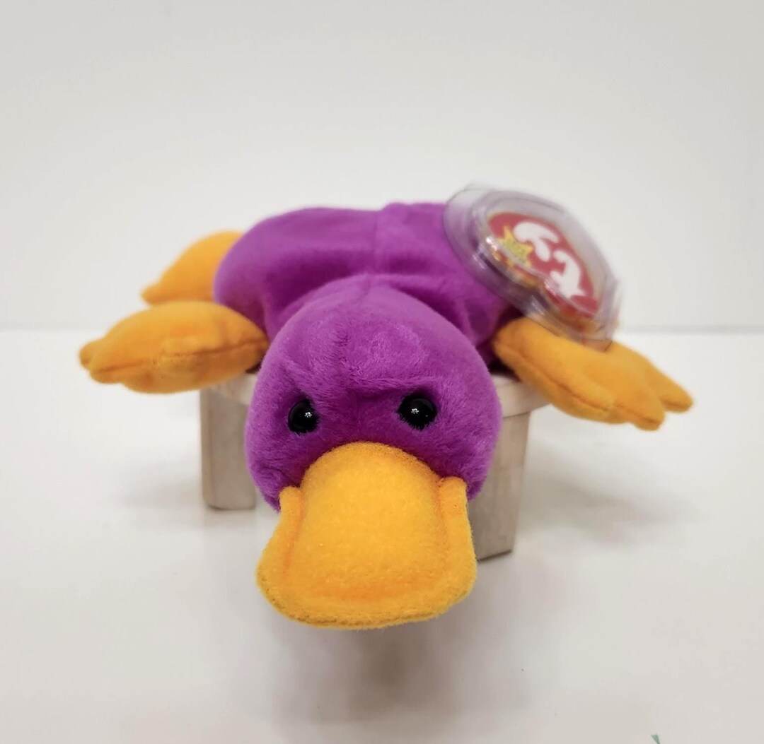 Original Magenta Patti the Platypus Ty Beanie Baby, Style 4025, First ...