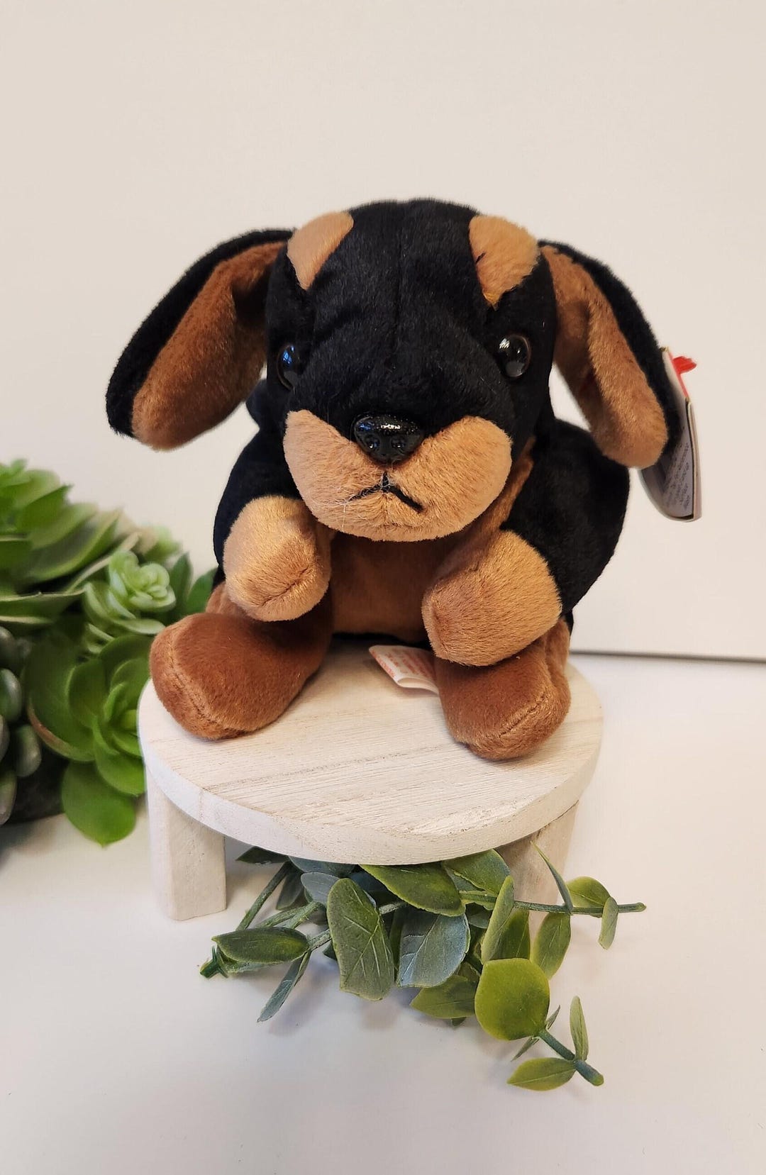 Ty Beanie Baby DOBY the Doberman Dog, Retired, PVC Pellets/ 96 - Etsy