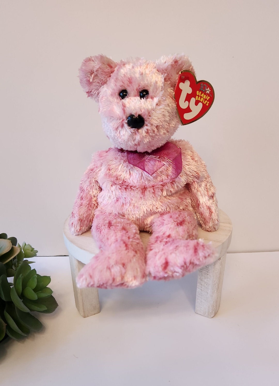 Ty Beanie Baby - Smitten - the Valentine’s Bear - 2002 - Etsy