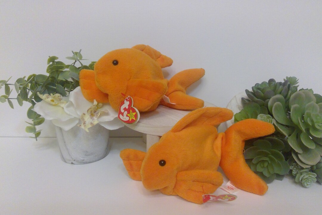 1993 Ty Beanie Baby Goldie the Gold Fish - Etsy