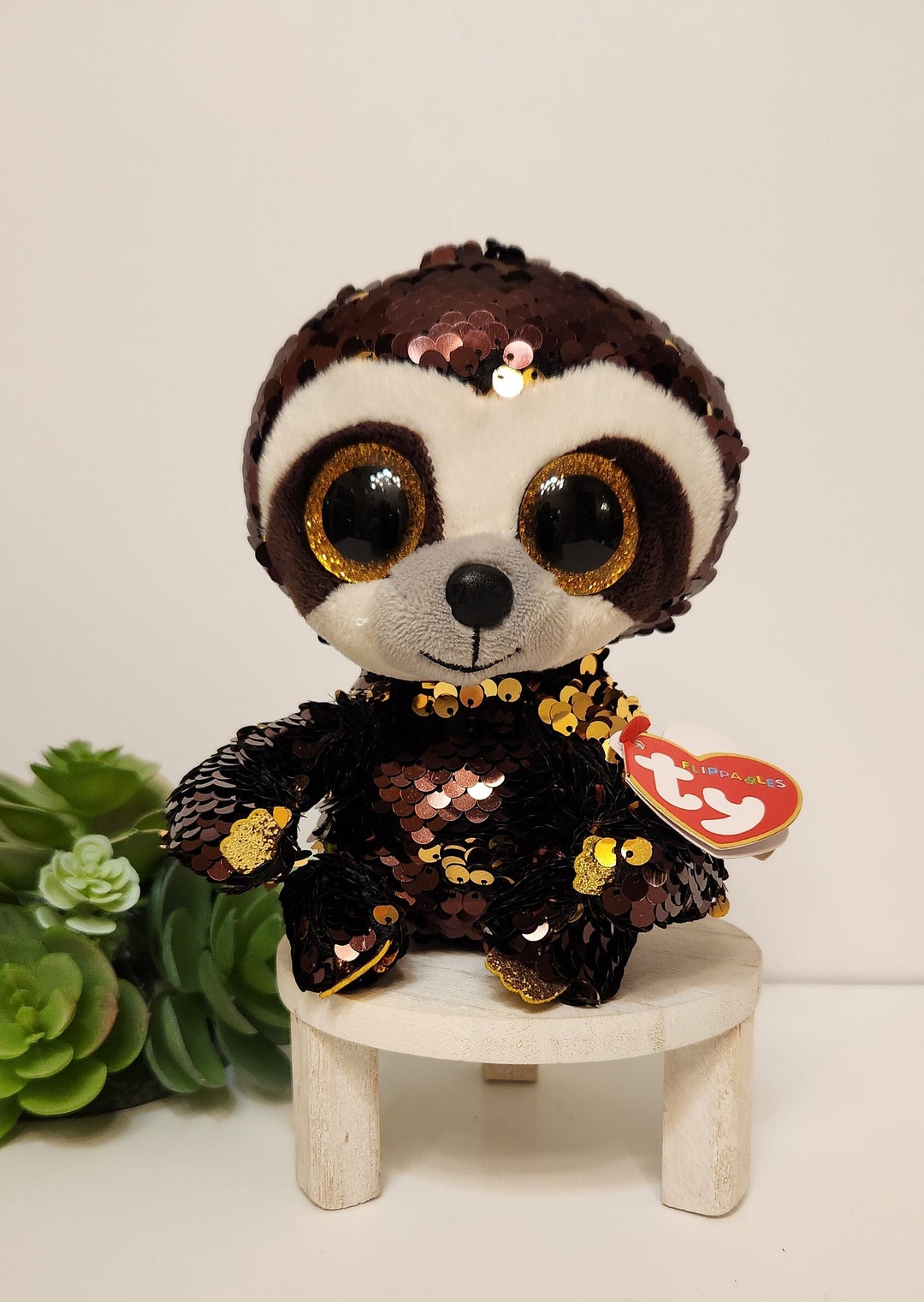 Ty Beanie Flippable Dangler the Sloth - Etsy