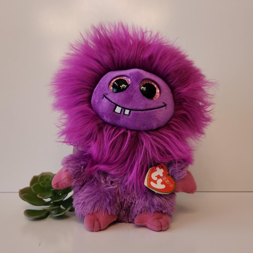 Ty Frizzys Collection “lola” the Purple Big Eyed Monster (8 Inch) - Etsy