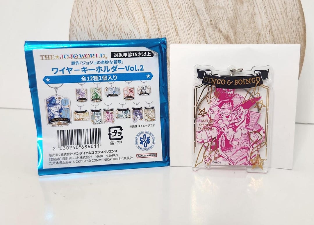 Jojo’s Bizarre Adventure Oingo & Boingo JOJO WORLD Wire Keychain Vol. 2 ...